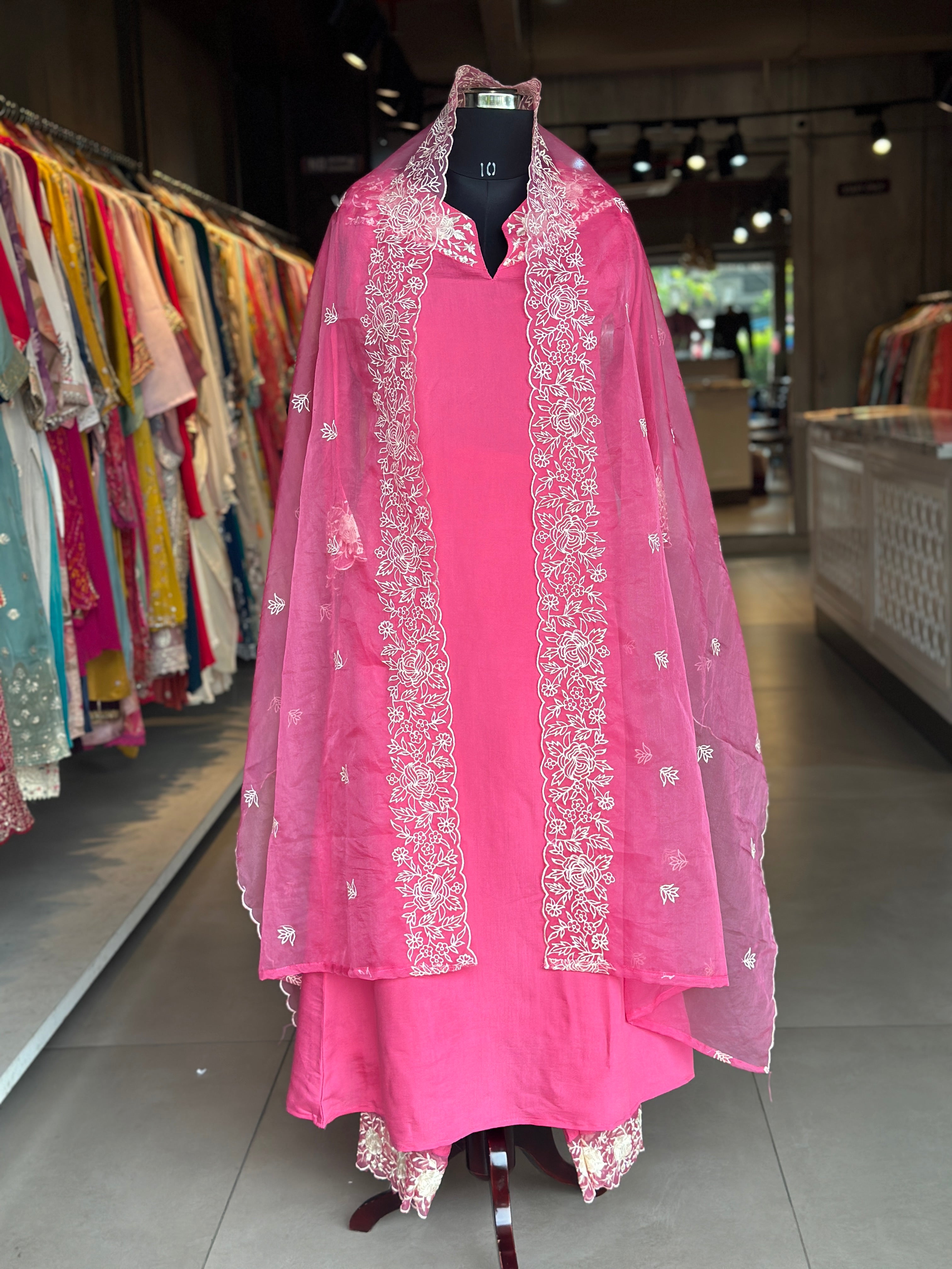 EMBROIDERED SUIT SET – SEEMA & SUMAN